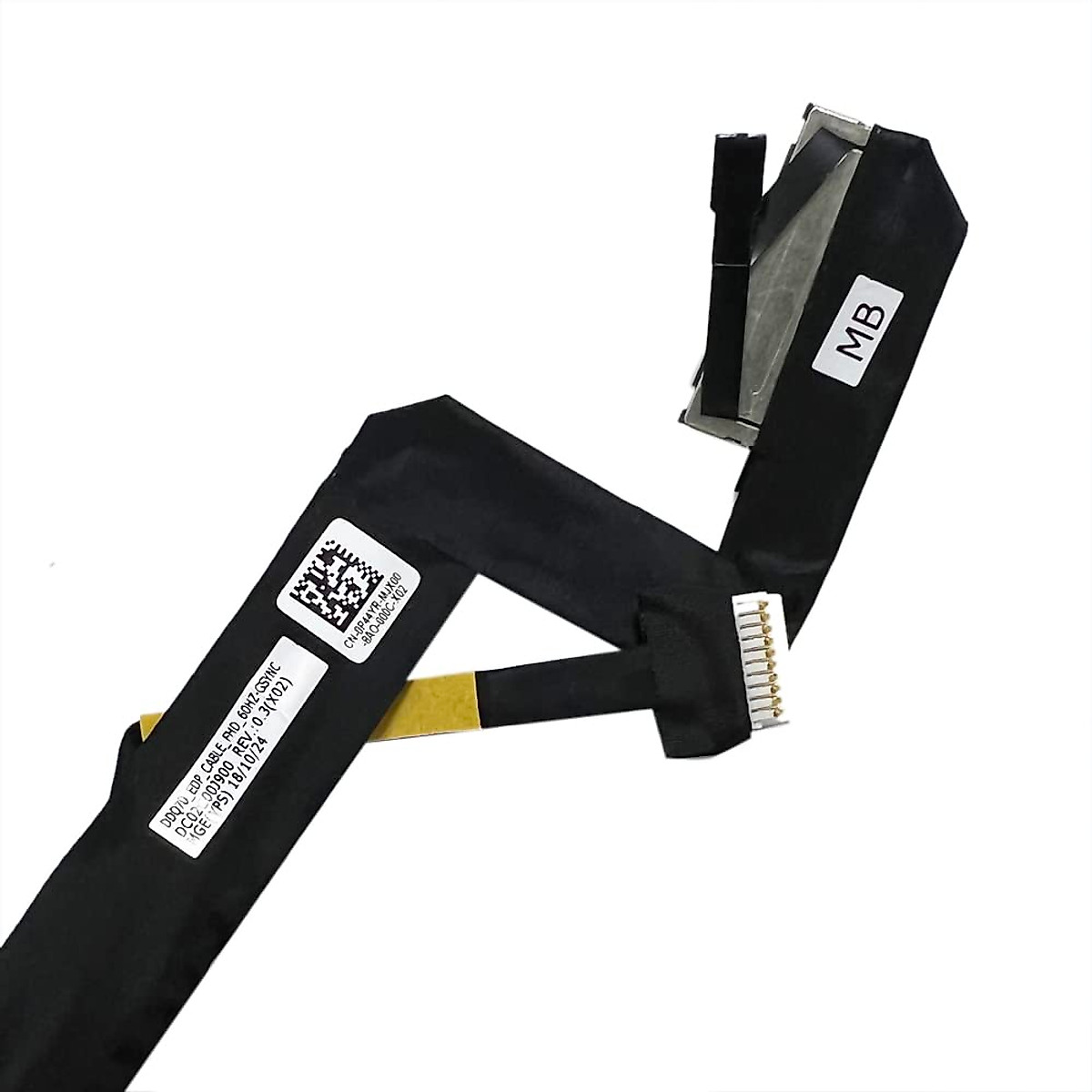 Gintai Laptop 30PIN 60HZ EDP FHD LCD Cable LED LVDS Video Screen Line Display Flex Cable Wire Replacement for DELL Alienware Area 51m R1 R2 DDQ70 0P44YR DC02C00J900