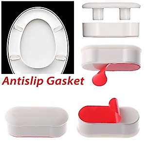 4Pcs Toilet Seat Stabalizer Antislip Gasket Set Bumper Bathroom Products Self-adhesive Increase The Height Toilet Seat Cushioning Pads