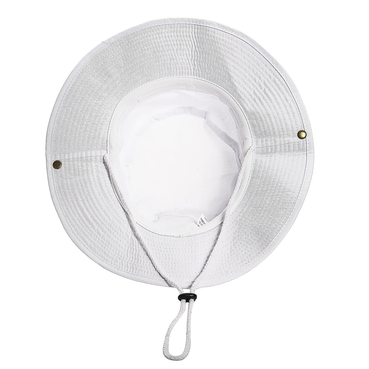 Sun-Hats-for-Men-with-UV-Protection-Wide-Brim Bucket Fishing Safari Boonie Hat for Summer (White, XL)