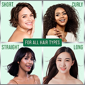 Argan + Tea Tree Oil + Black Castor Oil For Hair Growth. Vegan Thickening, Moisturizing, Strengthening Stay In Conditioner Oil For Women, Men. A Scalp Serum Treatment For Weak, Frizzy, Dry Hair 1oz