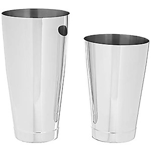 Barfly Shaker Cocktail Tin, Set (18 oz and 28 oz), Stainless Steel,M37009