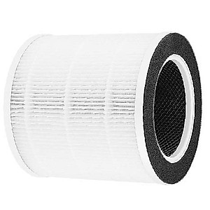 Nispira VK-6067B True HEPA Activated Carbon Filter Replacement Compatible with Vremi Air Purifier/Kokeki Air Purifier, 1 Pack
