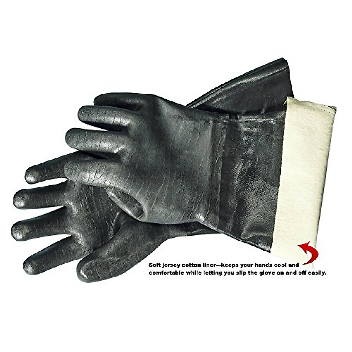 Artisan Griller BBQ Insulated Heat Resistant Cooking Gloves for Grill and Kitchen, Black (Size 10 - 12")