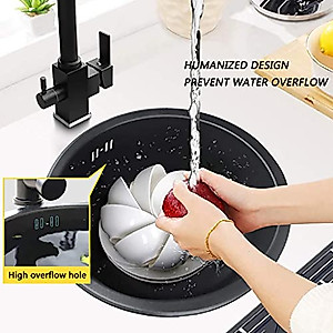 NOYHHAV kitchen sink stainless steel with black kitchen faucet Bar sink undermount/drop in Single basin kitchen sink Mini sink (12.5'', Gold)