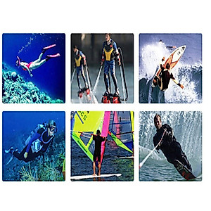 YouNaiJia Women's Wetsuit Top, 2mm Neoprene Wetsuit Jacket Long Sleeve Front Zip Wetsuit Shirt for Swimming Water Aerobics Diving (Y2, L)