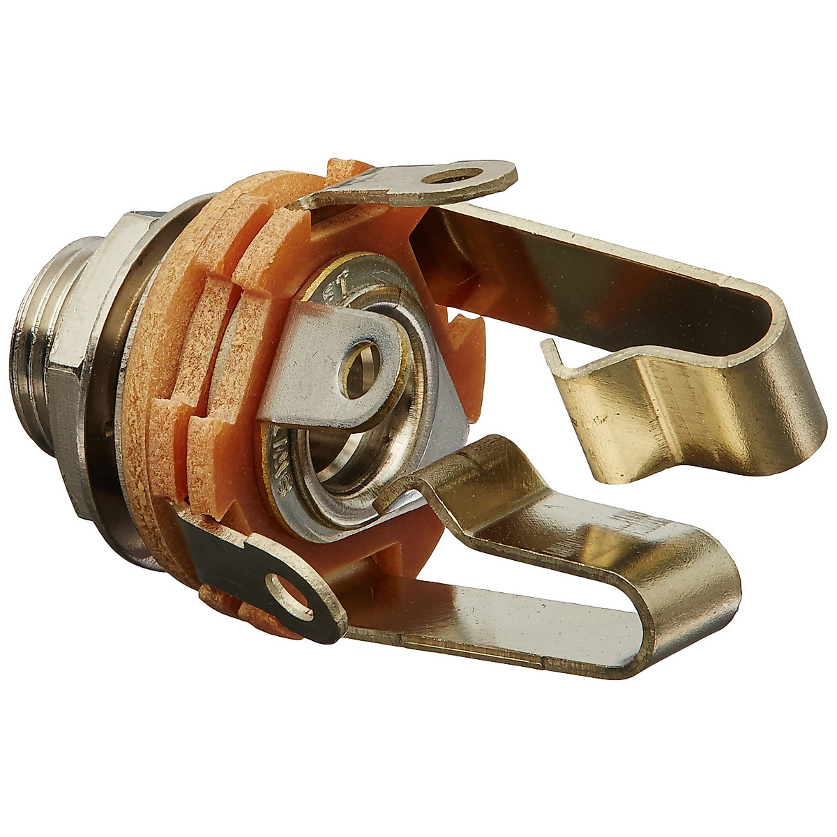 Switchcraft 12B Stereo TRS Female 1/4-Inch Jack with Washer and Nut, Nickel Finish