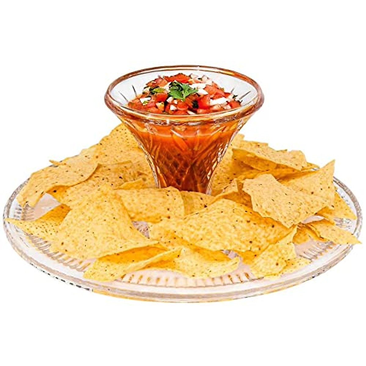 Lefonte Cake Stand, Crystal Footed Cake Plate Platter