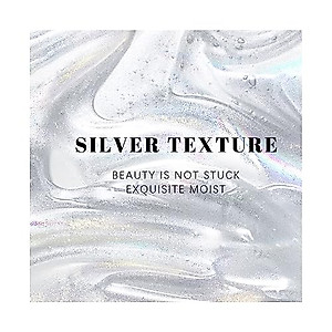 HOSAILY Body Glitter Spray, Moisturizing Bronze Body Shimmer Luminizer Glow Illuminator Quick-Drying and Non-Sticky Glitter Spray Liquid Highlighter Spray for Face Hair Body Glitter, 60ML -Silver