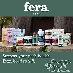 Fera Pet Organics Whole Food Multivitamin Cat and Dog Food Topper - Vet Created Cat & Dog Vitamins Plus Minerals, Micronutrients, Prebiotics and Probiotics – Powder Supplement - 3.7oz