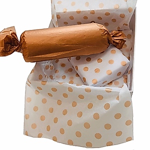 TTLLQQ 120 Pieces Rose Gold Tissue Paper Gift Packaging Bulk, 19.7 * 13.8 inches, Gift Bag Tissue Paper. Holiday Party Decorative Paper, Christmas Wrapping Paper