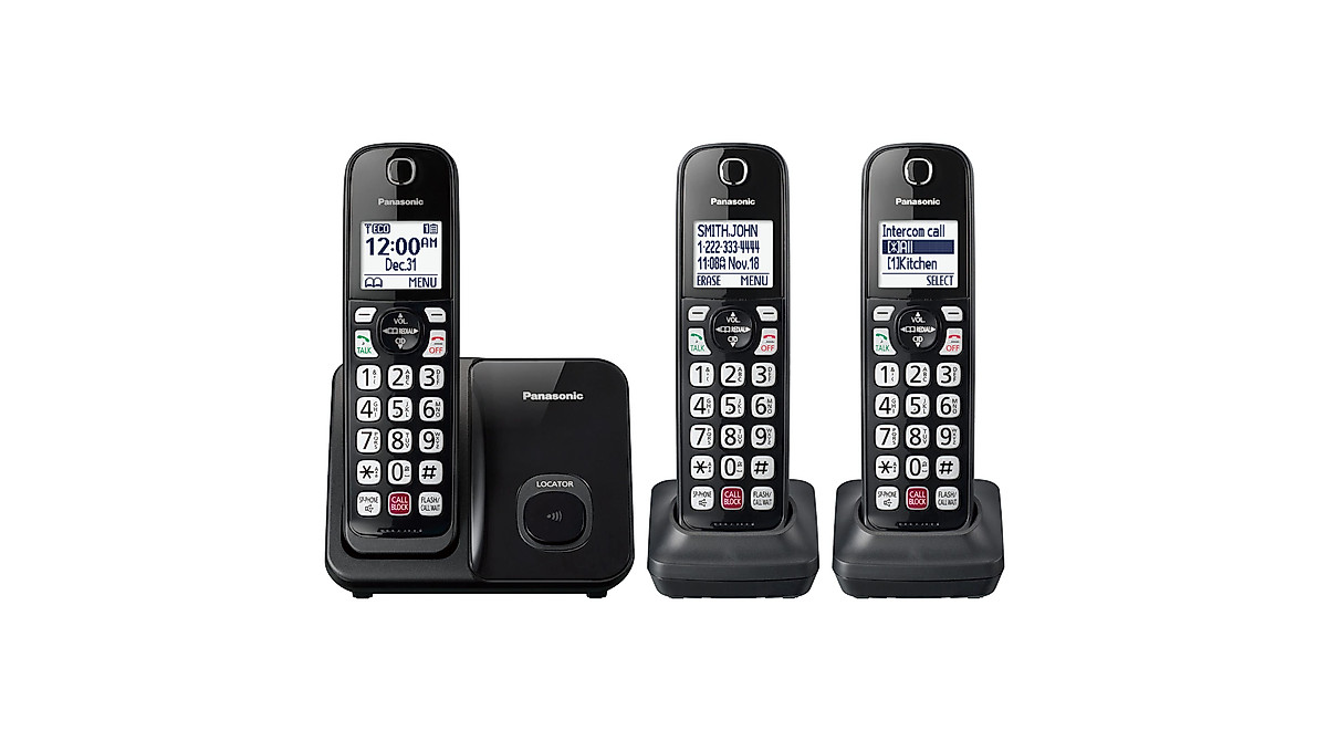 Panasonic Cordless Phone: Advanced Call Block & Speakerphone