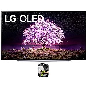 LG OLED83C1PUA 83 Inch OLED TV Bundle with Premium 2 YR CPS Enhanced Protection Pack