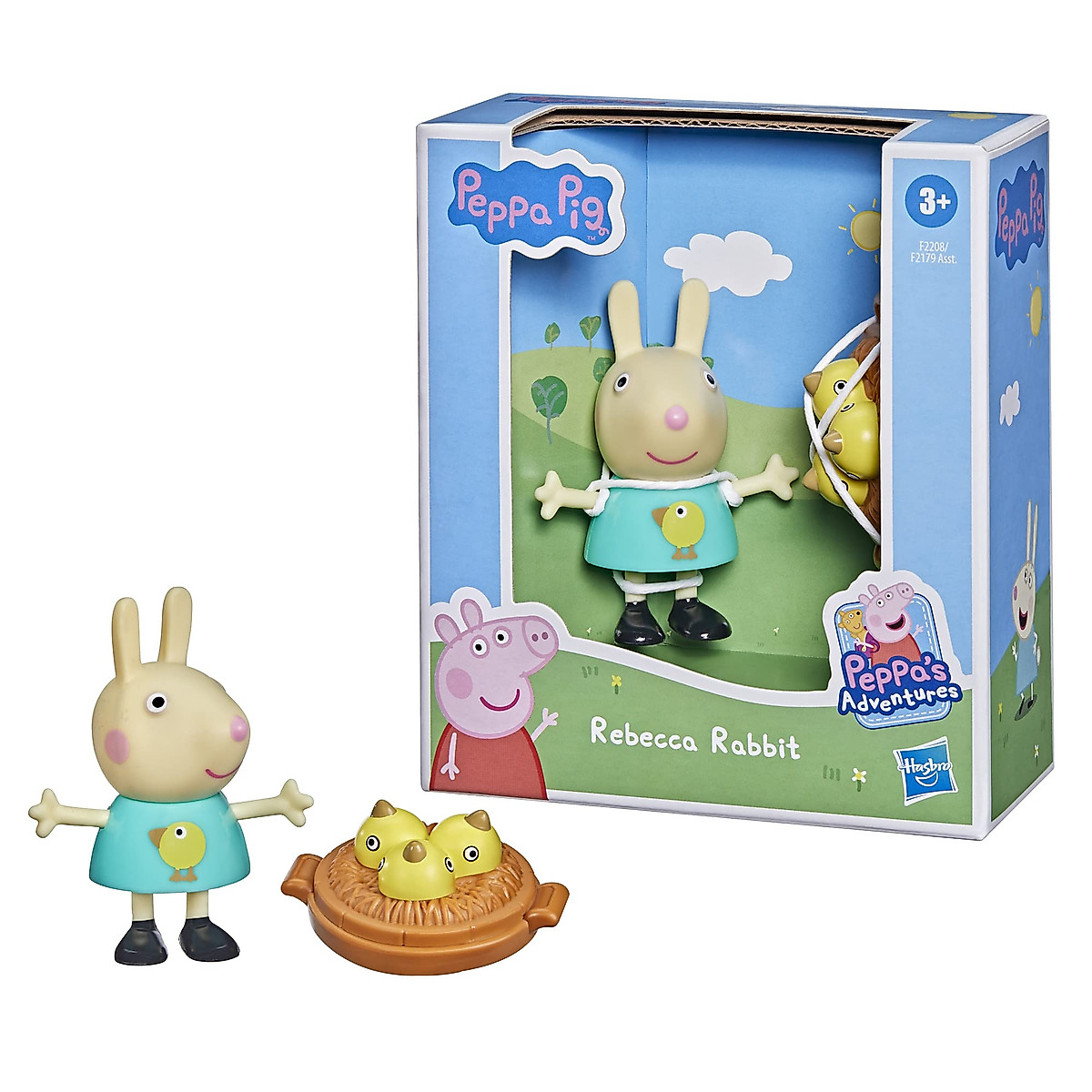Peppa Pig Peppa’s Adventures Peppa’s Fun Friends Preschool Toy, Rebecca Rabbit Figure, Ages 3 and Up
