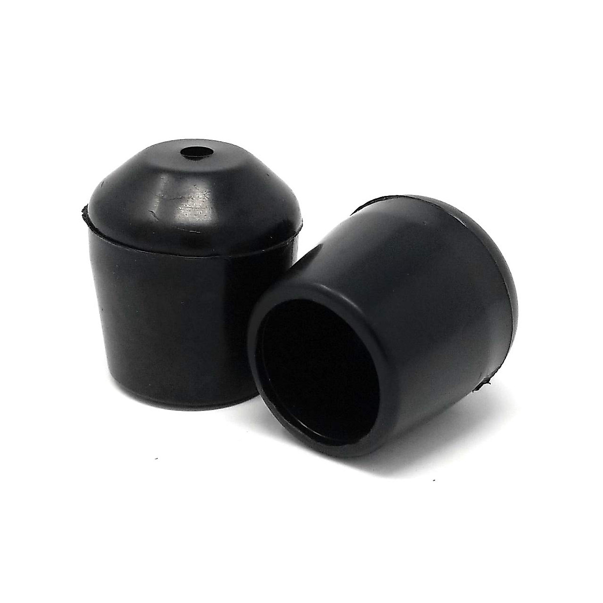 100 Pack Chair Leg Caps for Party Rental Style Plastic Folding Chairs, Fits 3/4 Inch Dia. Frame, Protect Floors Gray