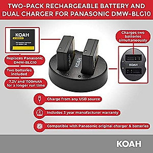 Panasonic LUMIX GX85 Mirrorless Camera (Black) Bundled with 12-32mm and 45-150mm Lenses, 64GB SD Card, and Accessory Bundle