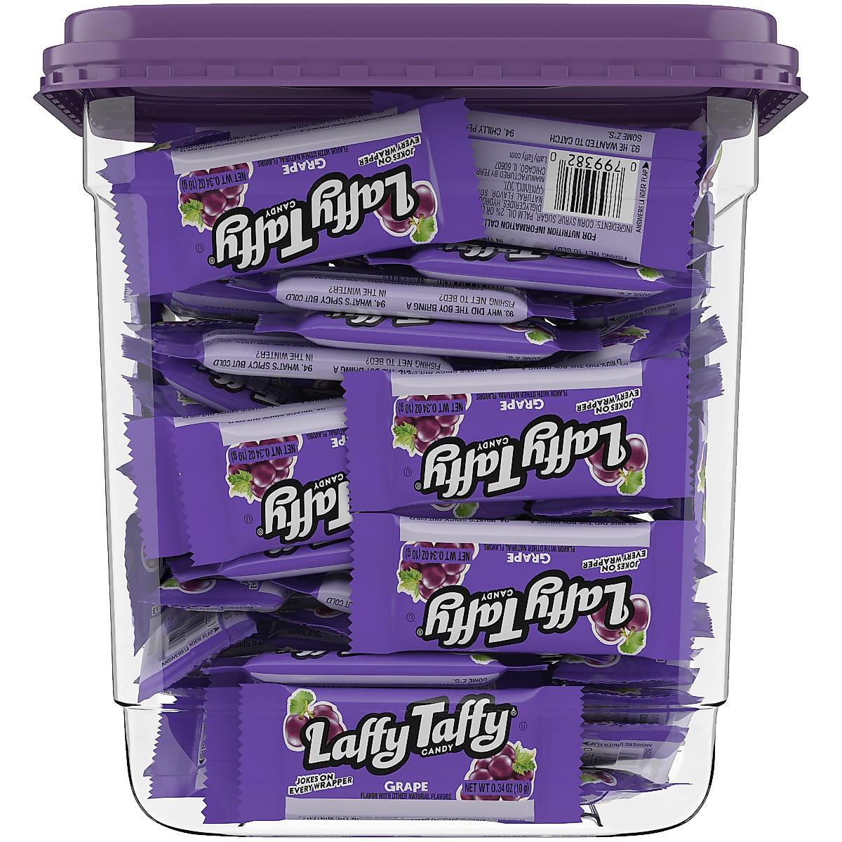 Laffy Taffy Candy, Grape Flavor, Individually Wrapped Candy, (145 Pieces)
