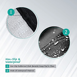 Car Back Seat Protector for Kids with Removable Zipper – Thick Padded Diamond Design Child Backseat Cover for Car Truck SUV with Non-Slip Material 100% Waterproof 600D Scratch Proof Machine Washable