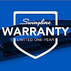 Swingline 3 Hole Punch, Desktop Hole Puncher 3 Ring, SmartTouch Metal Paper Punch, Home Office Supplies, Portable Desk Accessories, 20 Sheet Punch Capacity, Low Force, Black/Gray (74133)