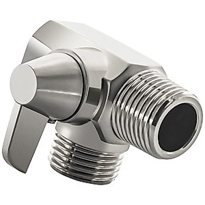 2 Way Shower Arm Diverter Valve for Hand Held Showerhead, Brushed Nickel