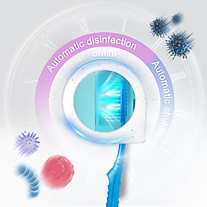 TAISHAN Toothbrush Case，Rechargeable Portable Mini Travel Toothbrush Holder,Fits All Toothbrushes for Both Electric and Manual Toothbrushes,Safety Feature, for Home and Travel