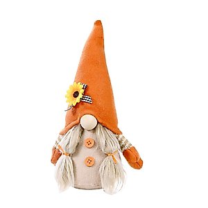 Sunflower Garden Gnome Spring Summer Plush Dwarf Decorations Scandinavian Tomte Swedish Doll Tiered Tray Ornaments for Home Decor Girl