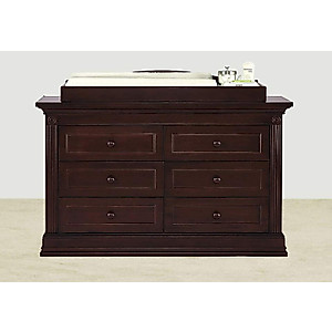 Baby Cache Natural Hardwood Changing Station Table Topper | Montana Collection | Espresso