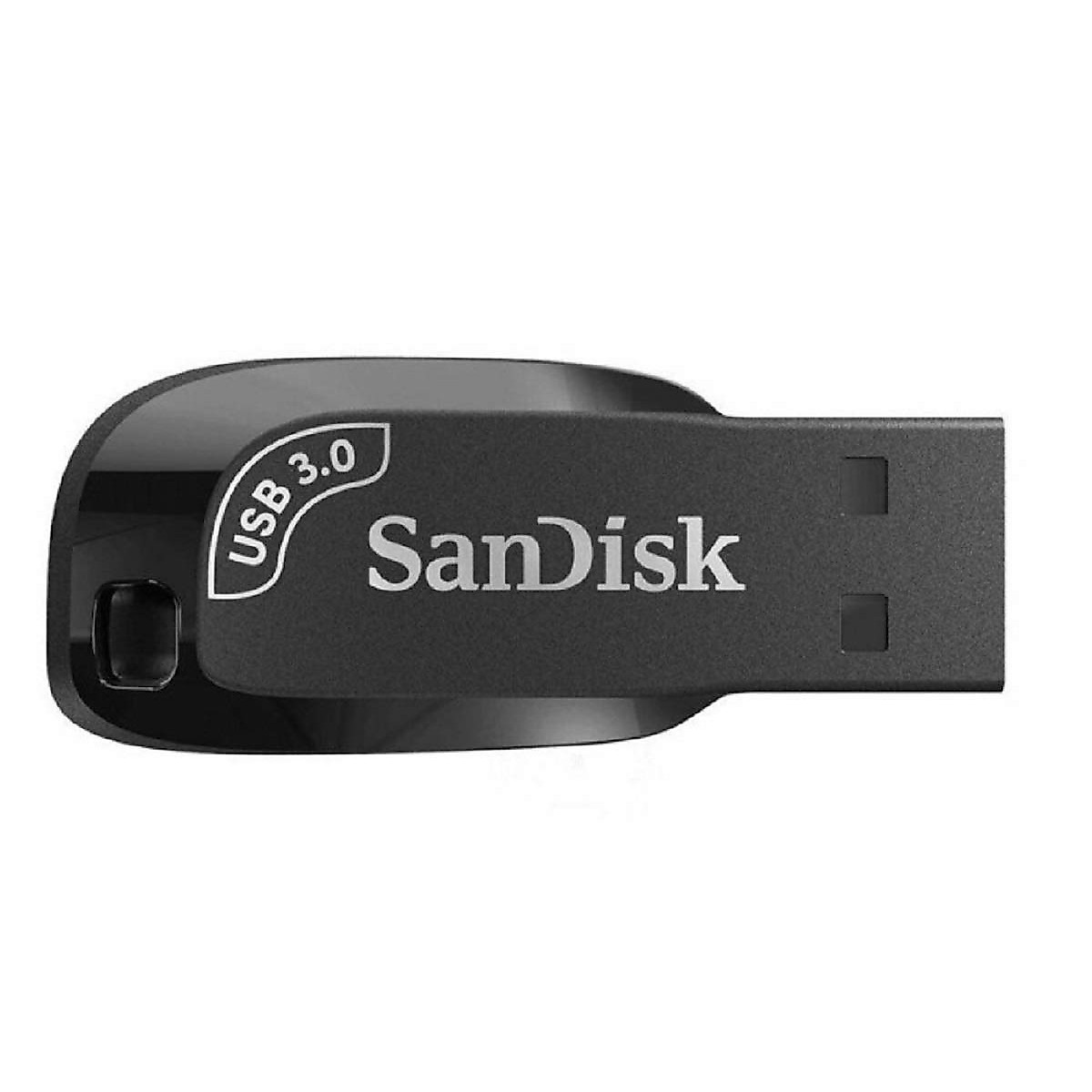 SanDisk Ultra Shift 64GB USB 3.0 Flash Drive for Computers & Laptops - High Speed (SDCZ410-064G-G46) Bundle with (1) Everything But Stromboli Lanyard