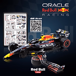 LUPPA Formula 1 RB Model Kit - 1:18 Scale Racing F1 RB19 Model Inspired by Checo Pérez & Max Verstappen Building kit, Collectible diecast, 140 Pieces