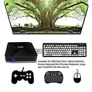 Android TV Box, Diyomate 4K Android Smart TV Box Amlogic S905 Quad Core Media Player Support 3D WiFi HDMI for Home Entertainment