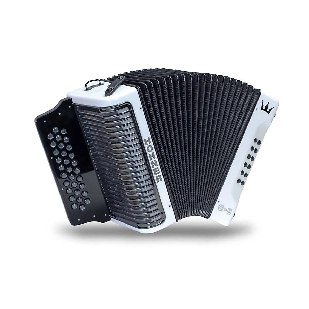 Hohner Accordions Corona C-II Accordion GCF White Rainbow
