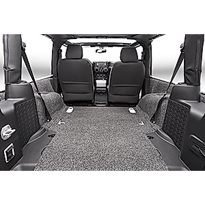 Bedrug - Jeep Cargo Kit | 2011 - 2018 Jeep Wrangler JK 2 Door, Cargo Liner w/ Tailgate & Tub Liner | Grey - 5 pc. | BRJK11R2