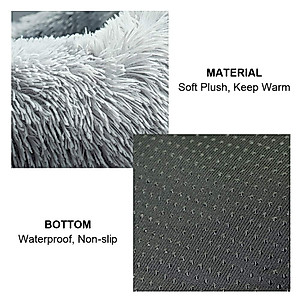 Bed L Size Plush Square Beds for Cats Dogs Super Soft Winter Warm Sleeping Mats for Dogs Cats 1Pcs Champagne