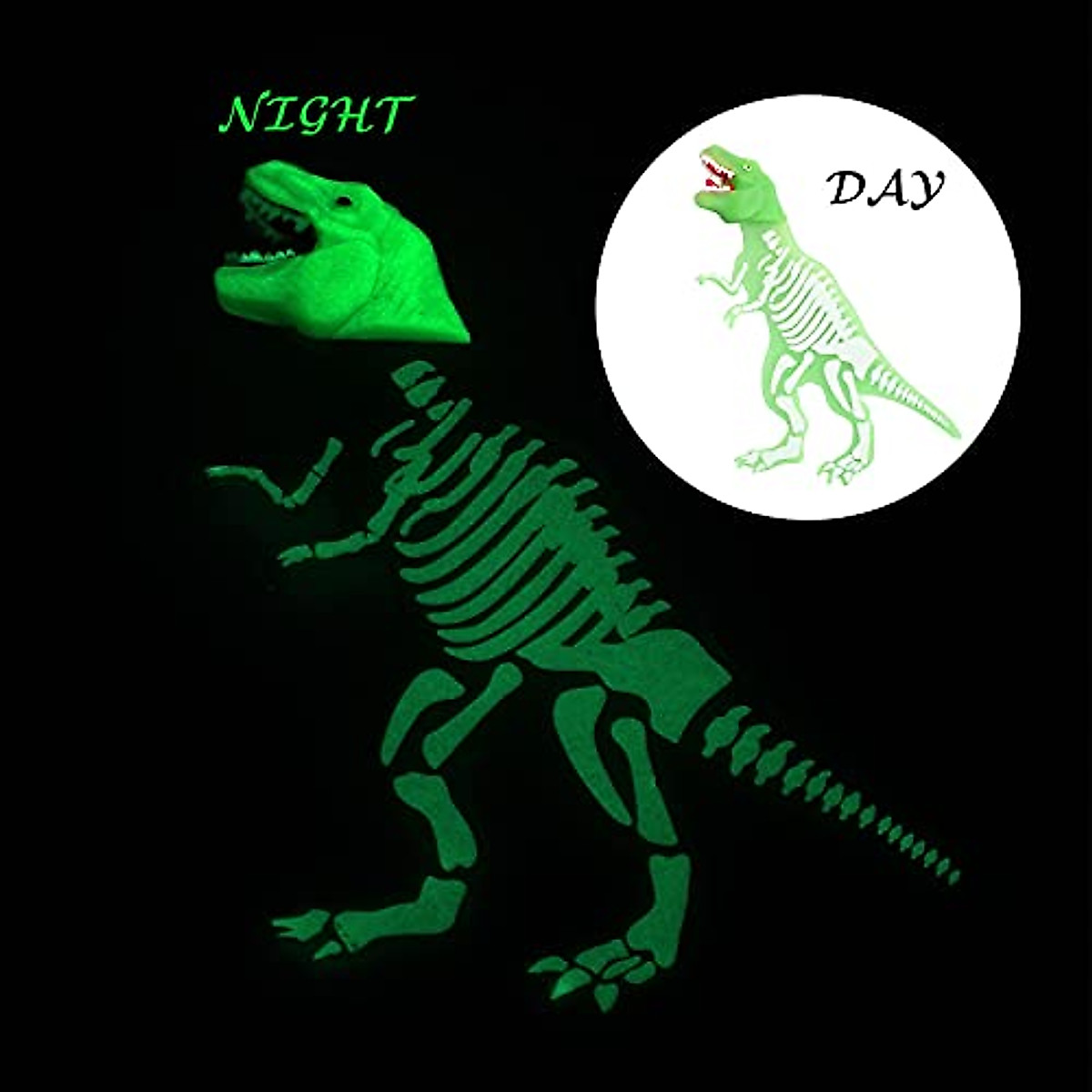 2 Pieces Luminous Bookmark Giant Shark Bookmark Cool 3D Bookmarks 3D Cartoon Animal Bookmark for Kids Boys Girls Men Women, School Supplies (Dinosaur and Shark Style)