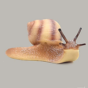2 Pcs Snail Figurines Snail Model Miniature Snail for Fairy Garden Micro Landscape Decor