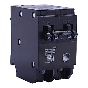 Square D by Schneider Electric HOMT2020240CP Circuit Breaker, Black