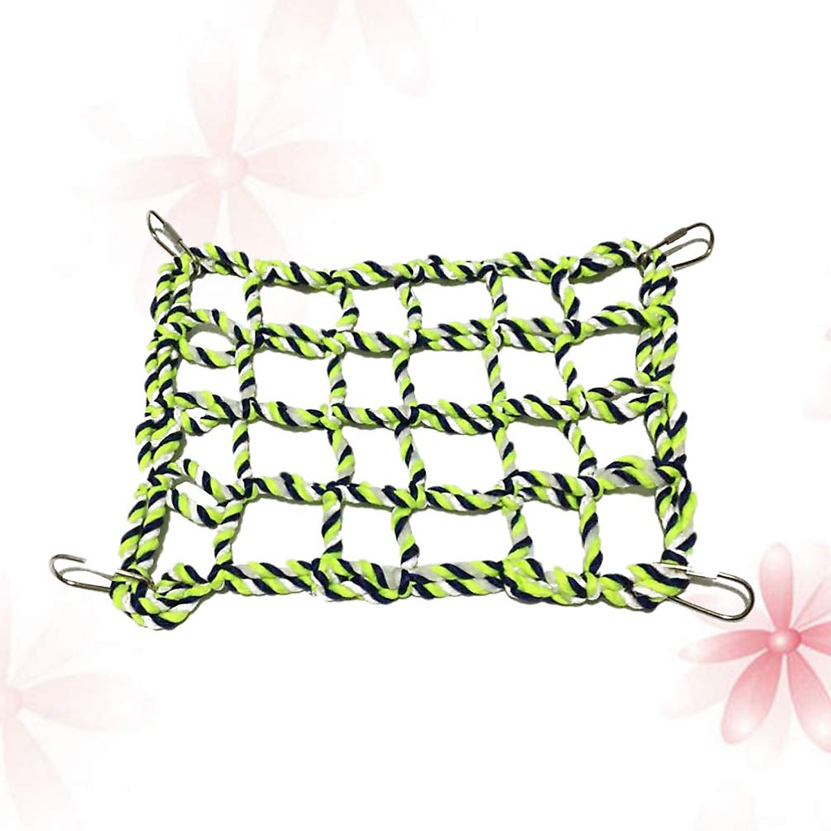 POPETPOP Animal Toys Bird Rope Perches Parrot Toys Chew Toys Hammock Net Animal Activity Toy Mozui Swing Bird Toy Guinea Pig Hammock Chinchilla Cage Ferret Toys Cotton Rope Net Cooling Down