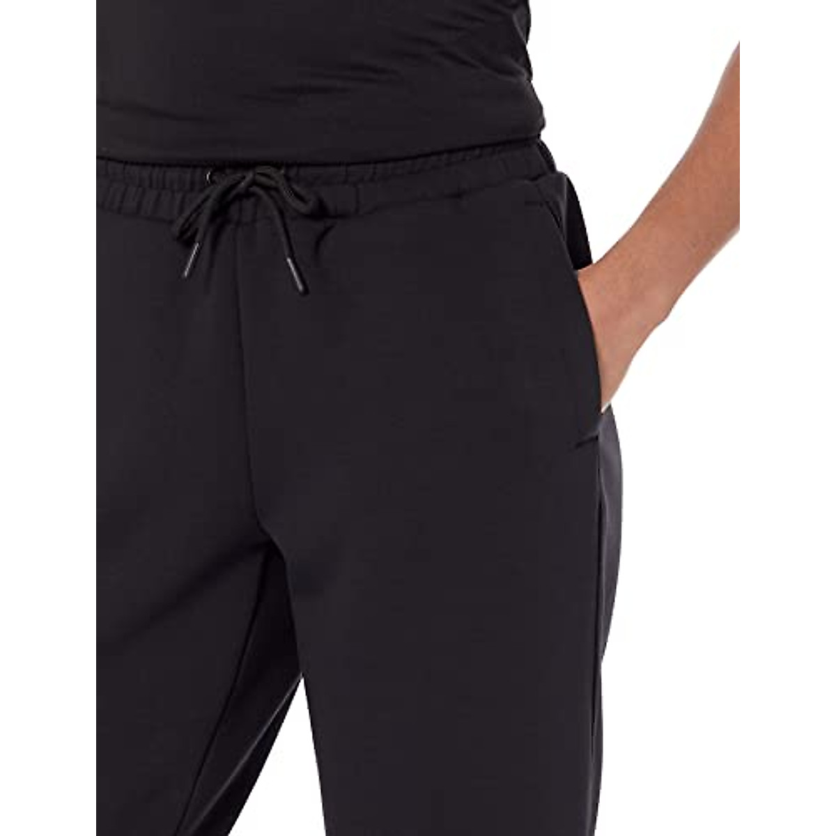 Amazon Essentials Women's Active Sweat Jogger (Available in Plus Size), Black, Medium