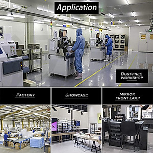 Ankishi LED Shop Light 20W 2FT, 4 Pack LED Tube Light, 2400LM 3000K Warm White, Under Cabinet Lighting, Integrated LED Linear Ceiling Light Fixture for Office, Workshop Kitchen, Laundry Room