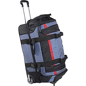 Samsonite Ripstop Wheeled Rolling Duffel Bag, Blue, 26-Inch