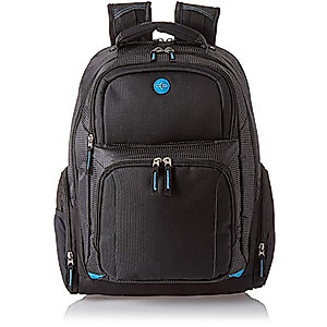 Zoom Checkpoint-Friendly 15" Laptop Computer Backpack Bag Black