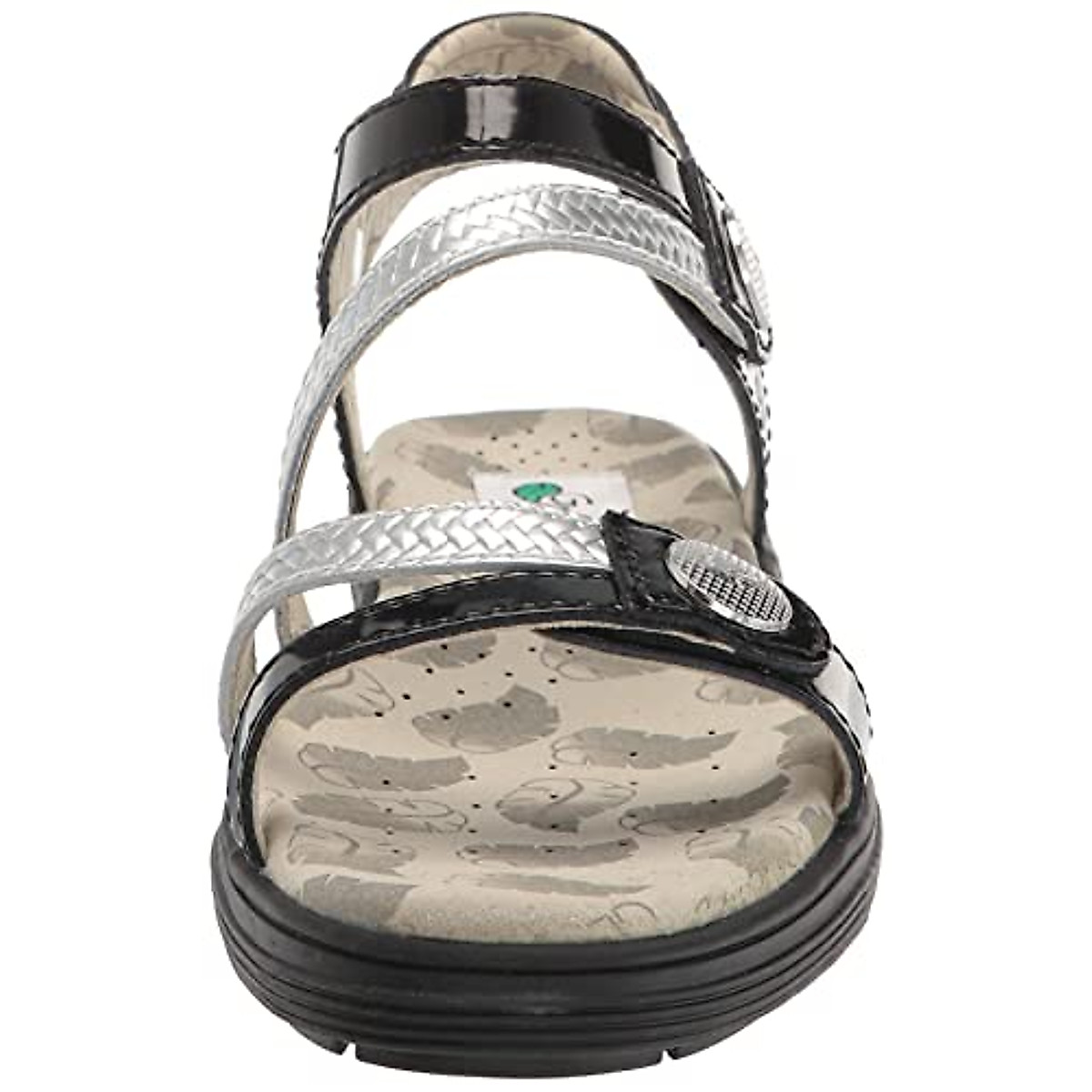 Greenleaf Women's Unity Sandal, Patent Black, 10