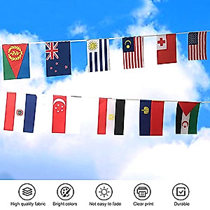 1st Choice 82 Feet 8.2'' x 5.5'' International String Flags Banners,100 Countries Flags World Flags Pennant Banner for Olympics,Grand Opening,Sports Clubs,Party Events Decorations
