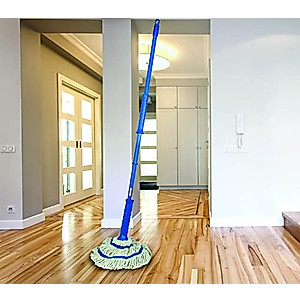 Superio Cotton Twist Mop, Blue