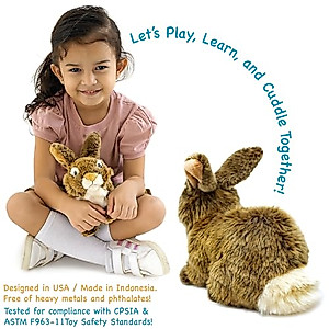 TigerHart Brigid The Brown Rabbit - 10 Inch Stuffed Animal Plush Bunny