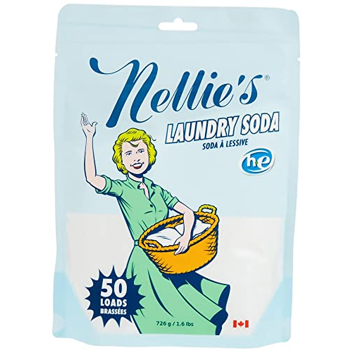 Nellie's High Efficiency Laundry Soda, 1.6 lb
