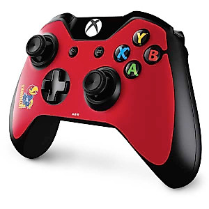 Skinit Decal Gaming Skin Compatible with Xbox One Controller - Officially Licensed College Jayhawks KU Design