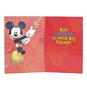 Hallmark Birthday Card for Kids with Sound (Plays Mickey Mouse Clubhouse Theme)