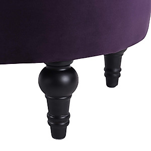 Jennifer Taylor Home Dawn Ottoman, Purple Medium