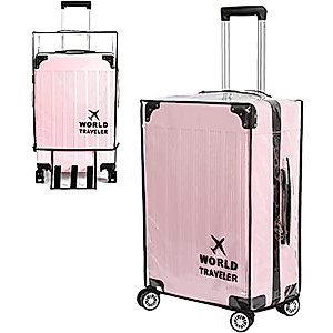 RF REENFAYA Suitcase Cover Luggage Protector Covers Clear Luggage Cover PVC Suitcase Luggage Cover Waterproof Luggage Case Thicken Suitcase Protector Cover (30inch)