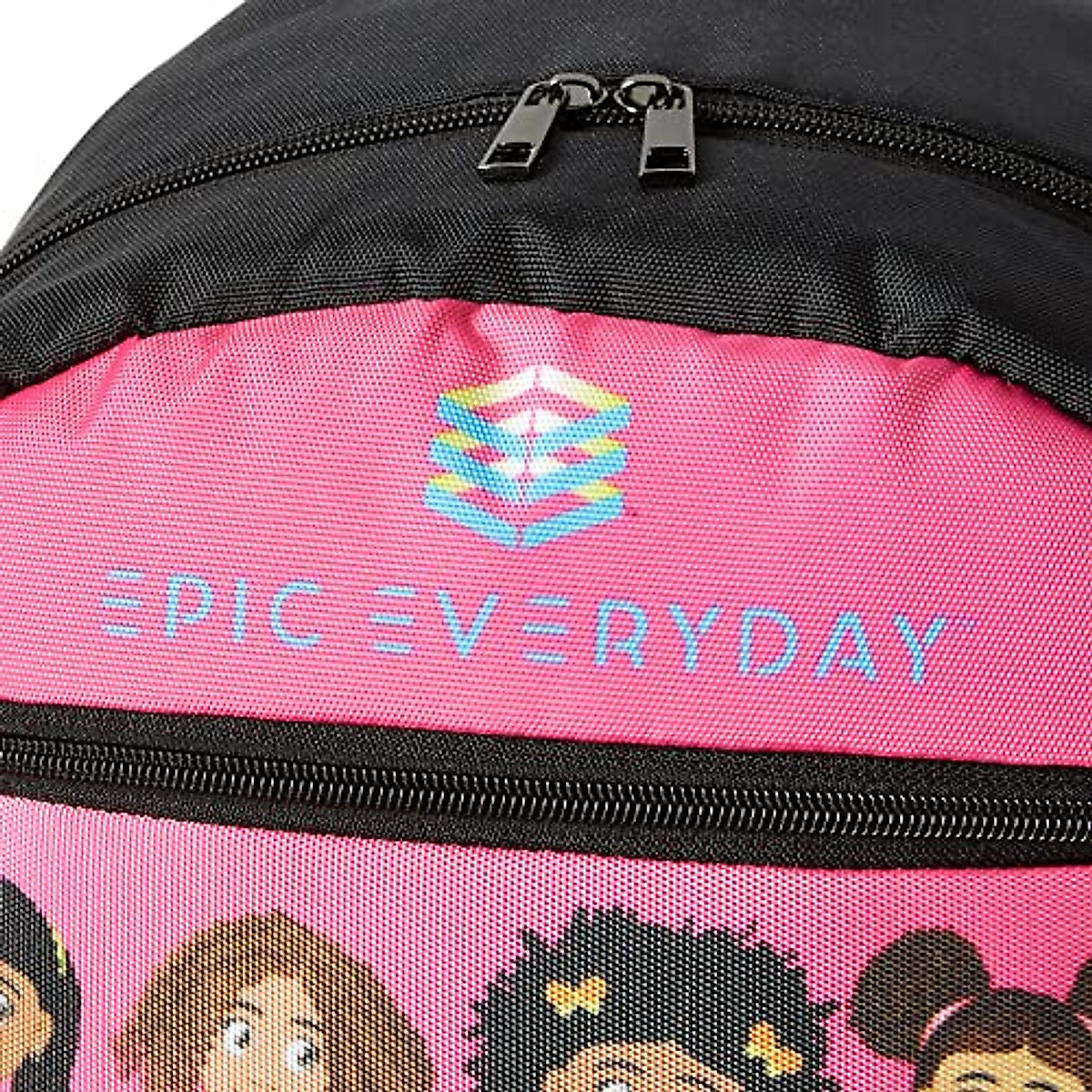 EPIC Everyday School, Travel Backpack African American Girl Characters (Pink)